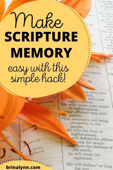 Make Scripture Memory A Snap With This Simple Hack How To Memorize