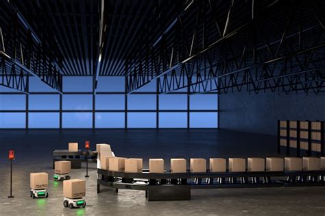 Ai 제조 박스 제품 제조업의 대상 기술 미래의 제품 수출입 제품 식품 화장품 의류 창고 기계 미래 기술 2024 3d 렌더 3