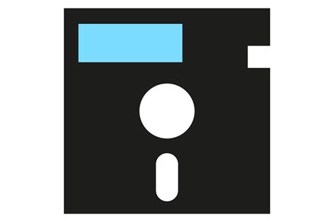 Floppy Disk Black Icon Memory Data Stor Graphic By Ladadikart Creative Fabrica