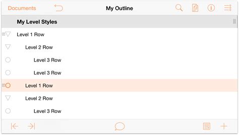 Omnioutliner 27 For Ios User Manual Working With Templates And Styles
