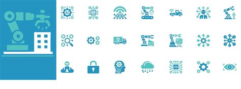 Robotics And Automation Set Editable Icons For Ai Robots Automation Tech Smart Factories And