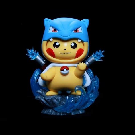 Mô Hình Pokemon Pikachu Cosplay Squirtle Bản Cao Cấp Nguyên Ngọc Figure