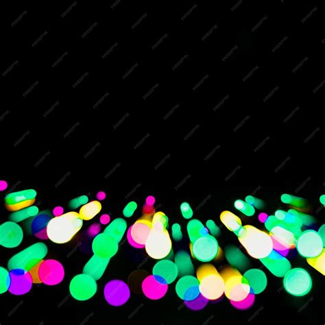 화려한 조명으로 추상 Bokeh 배경 무료 사진