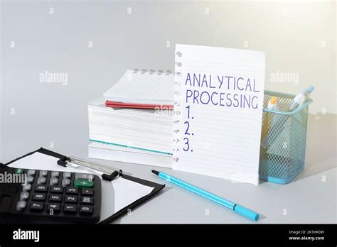 sign displaying analytical processing business overview easily view