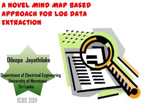 A Novel Mind Map Based Approach For Log Data Extraction Pptx