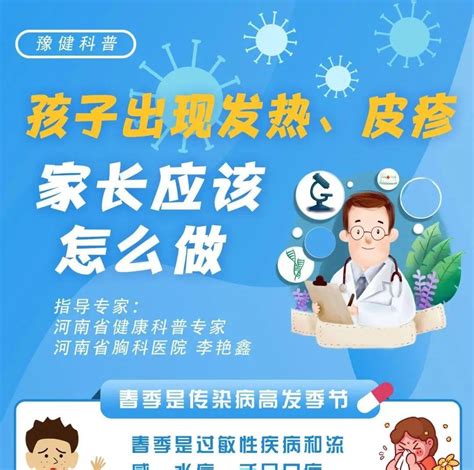 豫健科普丨孩子出现发热皮疹家长应该怎么做 豫健 孩子 家长