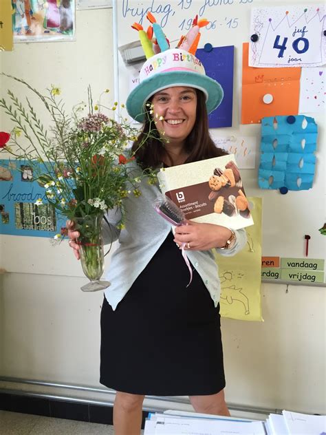 Tweede Leerjaar A Juf Is Jarig