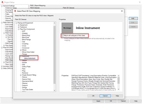 How To Do Pandid Object Mapping For Inline Instrument In Autocad Plant 3d