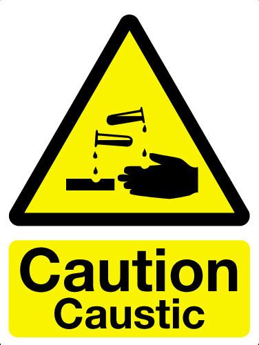 Caution Caustic Sign Signs 2 Safety