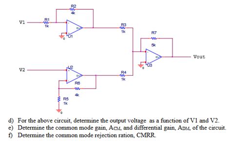 solved d for the above circuit determine the output