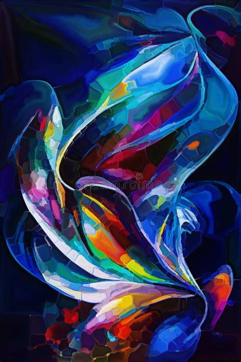 Evolving Colored Forms Stock Illustration Illustration Of Conceiving