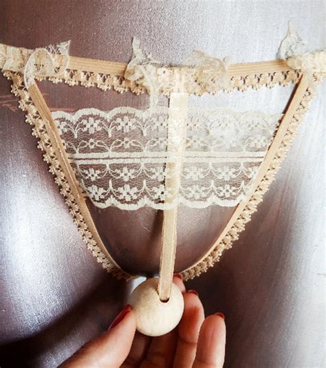 Extreme Bikini String Vaginal Butt Wooden Ball Open Thong Etsy