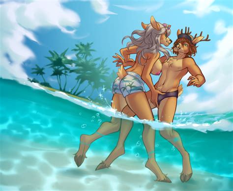 Rule 34 Admiralobster Anthro Anthro On Anthro Antlers Big Breasts
