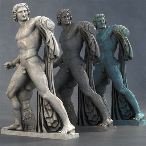 Greek Gods Sculptures Pack Model Turbosquid 2255080