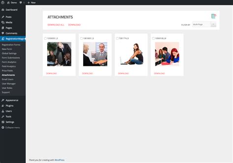Attachments Manager Profilegrid