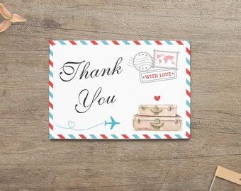 Travel Thank You Etsy