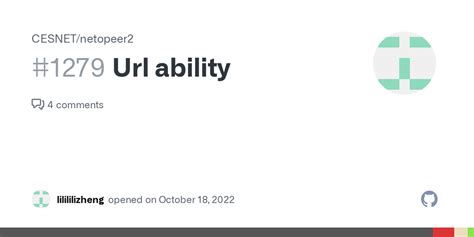 Url Ability · Issue 1279 · Cesnetnetopeer2 · Github