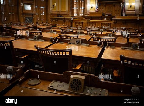 Atlanta Georgia Usa 4th Jan 2025 Senate Chamber Georgias