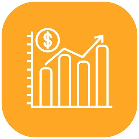 Premium Vector Growth Graph Vector Illustration Style