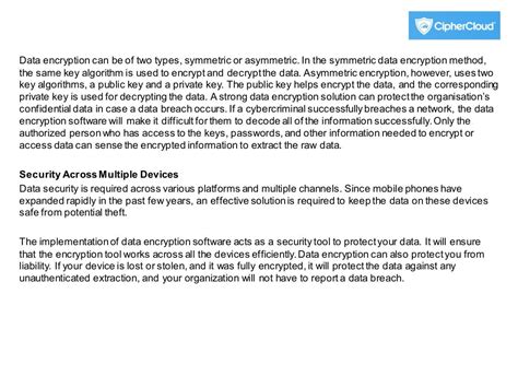 5 Advantages Of Data Encryption Software