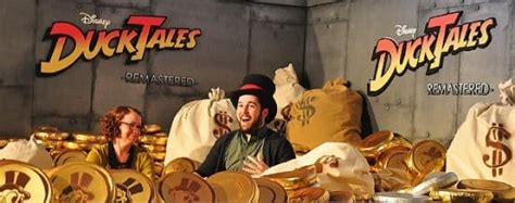 Real Life Scrooge McDuck Money Bin Delights Disney Fans For DuckTales Remastered Game At Iam8bit