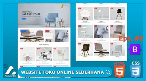 Membuat Website Toko Online Dengan Bootstrap 5 Youtube