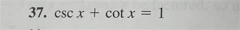 Solved Cscxcotx1