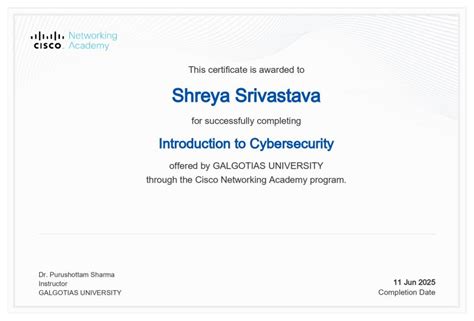 Im Thrilled To Share That Ive Successfully Completed The “introduction To Cybersecurity