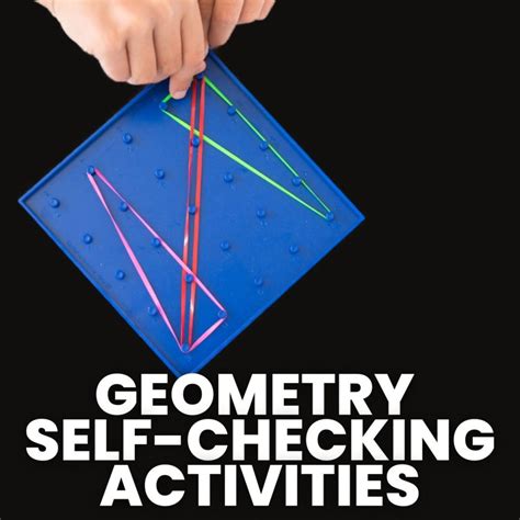 Geometry Self Checking Activities Math Love
