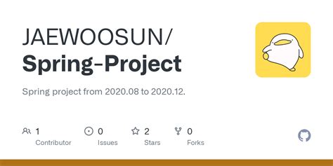 GitHub JAEWOOSUN Spring Project Spring Project From To