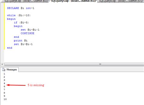 It Corner Difference Continue And Break Sql Server And Sample Code