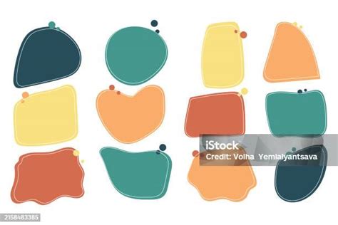 다양한 프레임 텍스트 상자 낙서 스타일 손으로 그렸습니다 벡터 모양 0명에 대한 스톡 벡터 아트 및 기타 이미지 0명 Brand Name Online Messaging