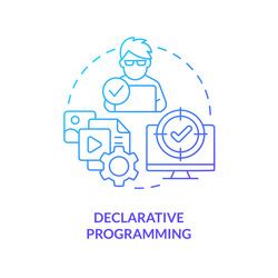 Functional Programming Concept Icon Royalty Free Vector