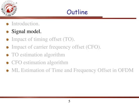 2015 暑期訓練課 Introduction To Synchronization Schemes In Ofdm Systems