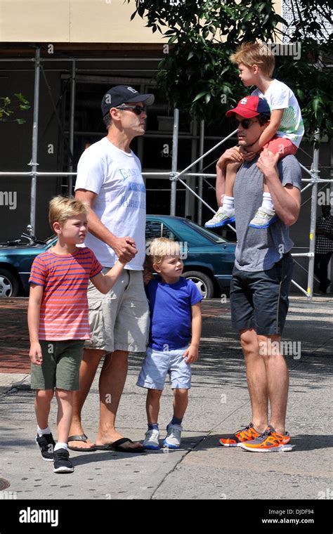 Simon Halls Matt Bomer And Sons Kit Walker And Henry Matt Bomer And