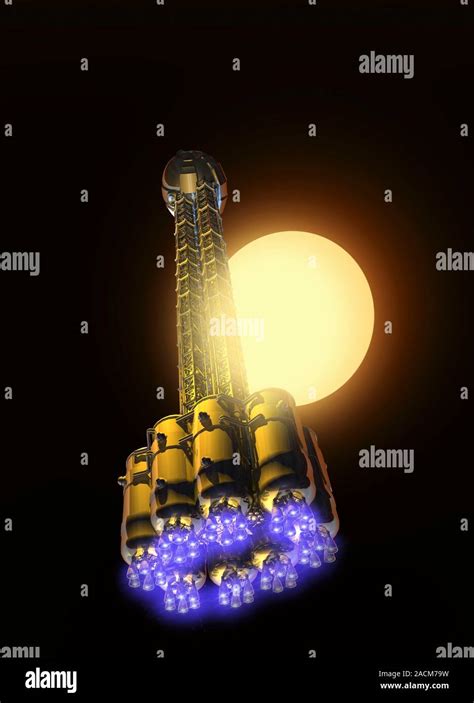 Antimatter Drive Spacecraft Passing Near An Alien Star Artwork Antimatter Propulsion Is A