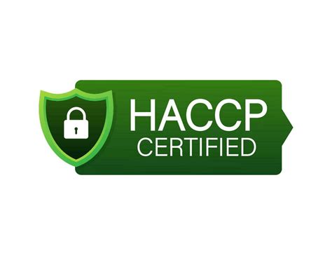 Haccp Certificado Icono En Blanco Antecedentes Vector Valores