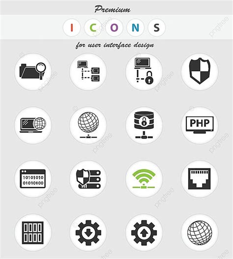 Server Icon Set Router Vector Network Vector Router Vector Network Png And Vector With