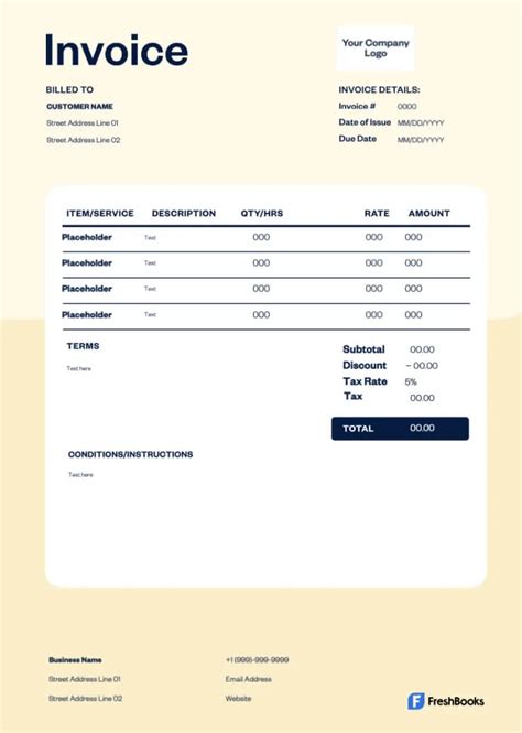 Free Construction Invoice Templates Download In PDF Word