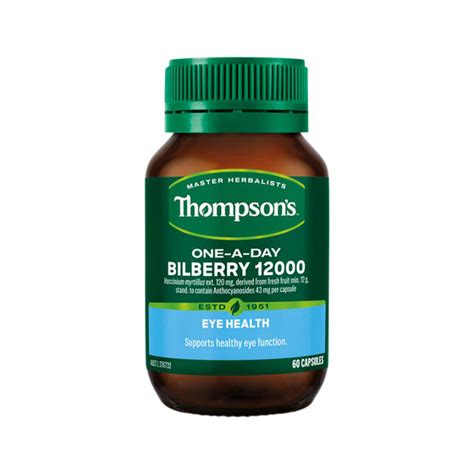 Thompsons One A Day Bilberry 12000 60c — Health Freek
