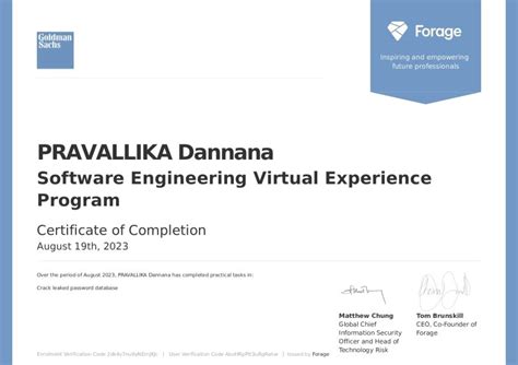 Pravallika Dannana On Linkedin Goldmansachs Virtualinternship Passwordsecurity Cybersecurity