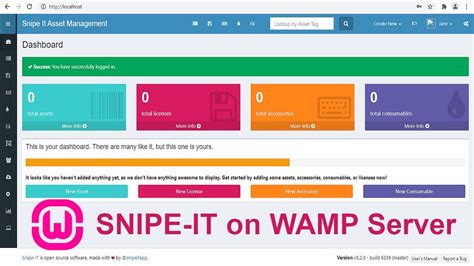 Snipe It Download And Install On Localhost Using Wamp Server Snipe