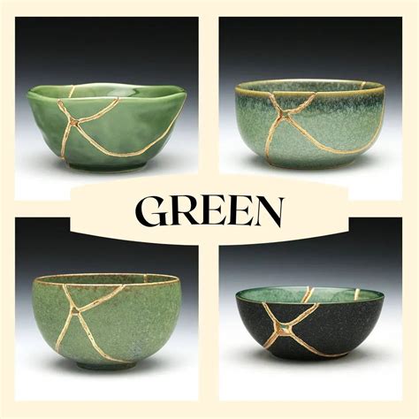 Green Kintsugi Pottery Kintsugi Reborn