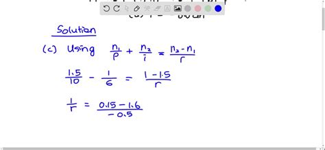 Solved Spherical Refracting Surfaces An Object O Stands On The Central Axis Of A Spherical