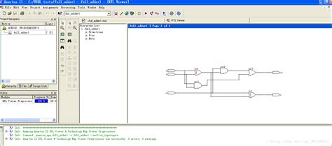 Vhdl 实现一位全加器以及 Quartus Ii 初探 Quarter全加器vhdl Csdn博客