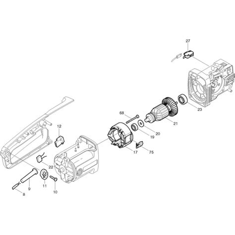 Stator & Rotor Assy Assembly For Makita UC3501A Electric Chainsaws | L ...