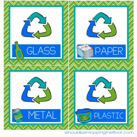 Recycle Paper Signs Printable