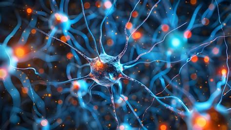 Premium Photo Microscopic View Of Neuron Cells In Neural Network For Neuro Research Concept