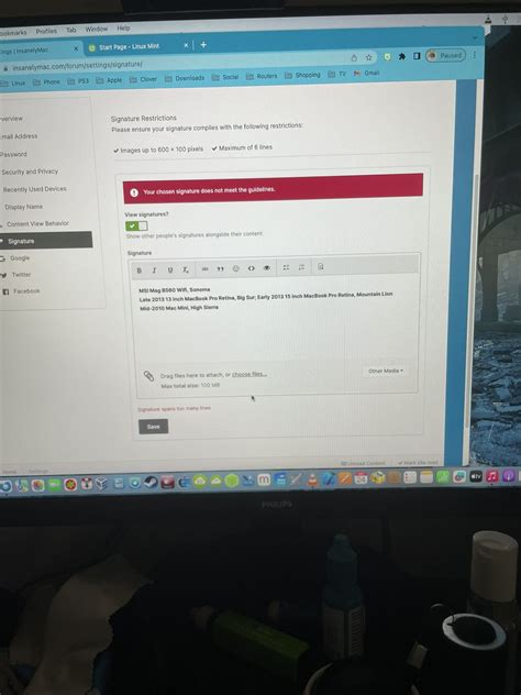 Bug In Signature Maker Bug Tracker InsanelyMac
