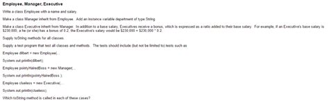 Solved Write A Class Employee With A Name And Salary Make